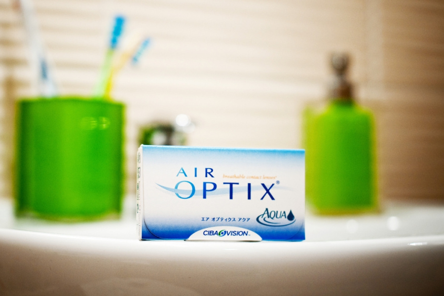 Monthly contact lenses Air Optix Aqua (O2 Optix) - ManasLecas.lv